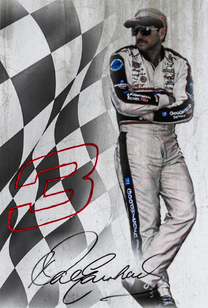 Dale Earnhardt Sr. Wall Poster (rough Cut) - Etsy