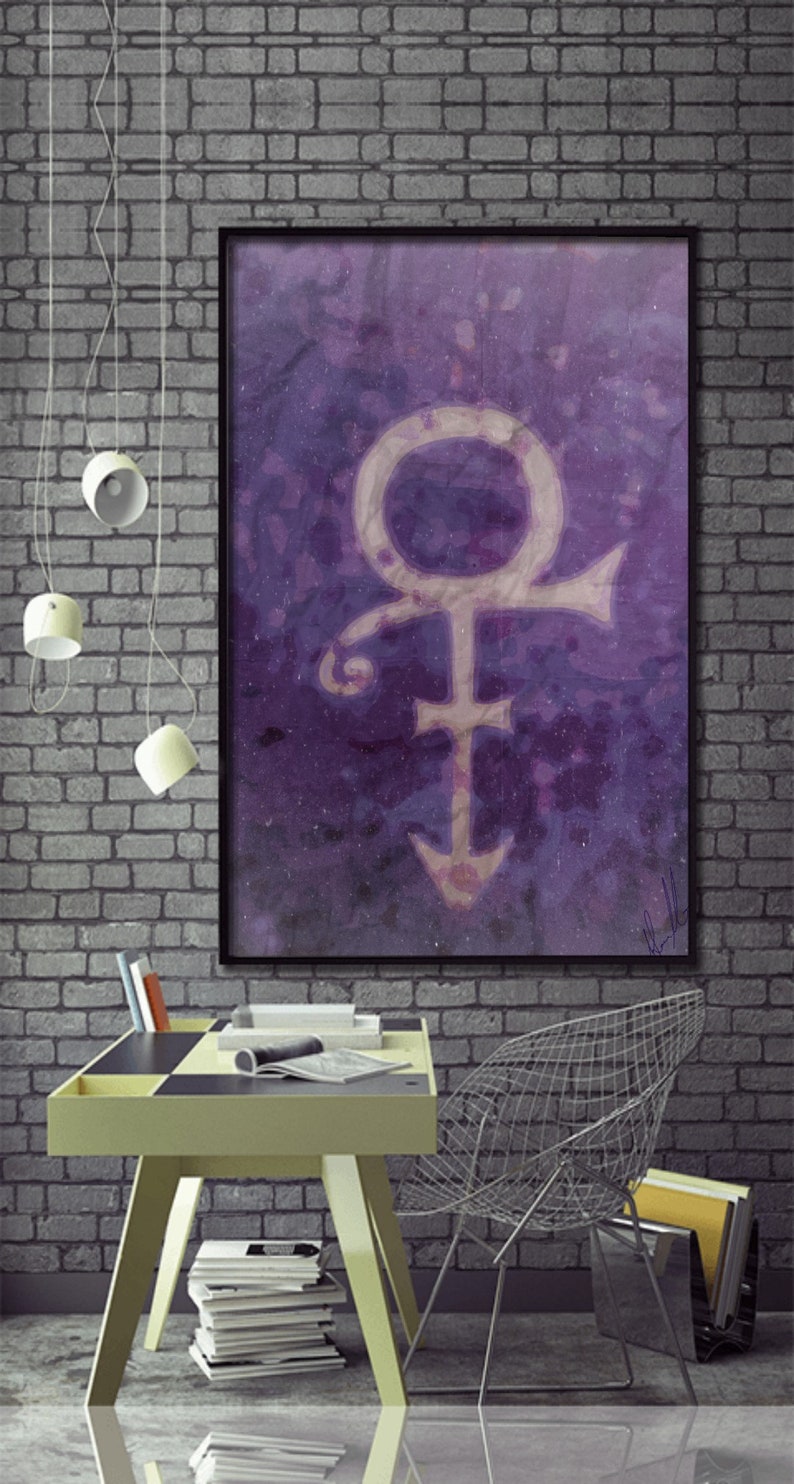 Prince the Artist Formerly Known as Symbol Poster - Etsy