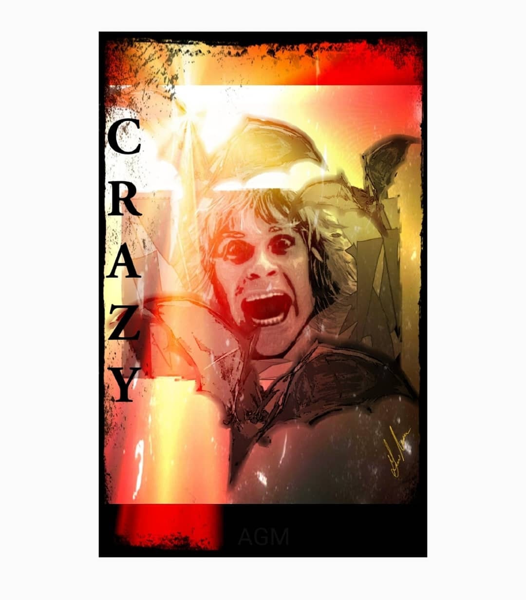 Ozzy Osbourne Crazy Wall Poster - Etsy