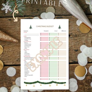 The Ultimate One-page Christmas Budget - Etsy