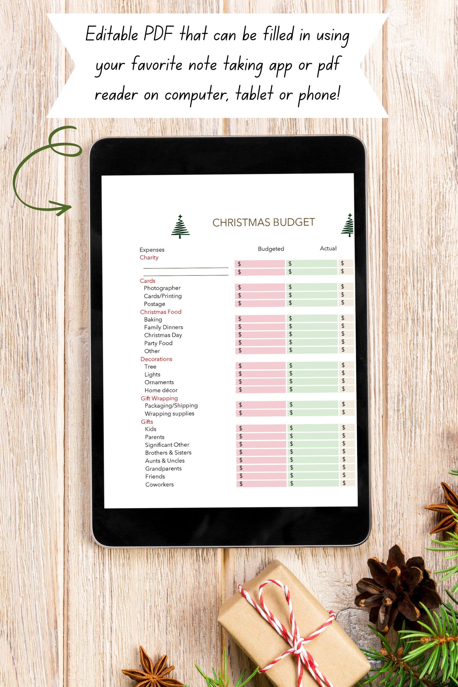 The Ultimate One-page Christmas Budget - Etsy