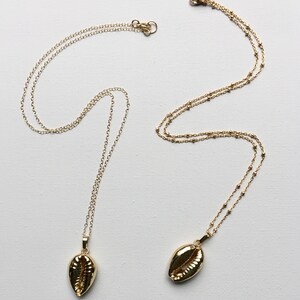 Gold Cowrie Shell Necklace, Cowrie Necklace, Gold Necklace, Shell ...