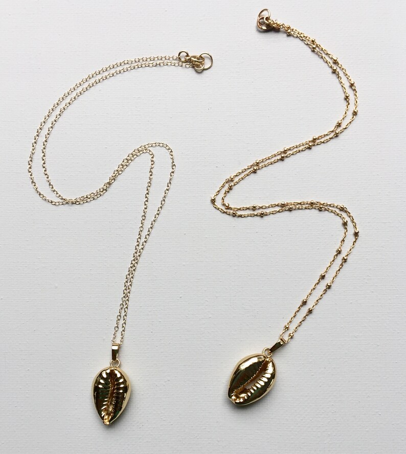 Gold Cowrie Shell Necklace Cowrie Necklace Gold Necklace | Etsy