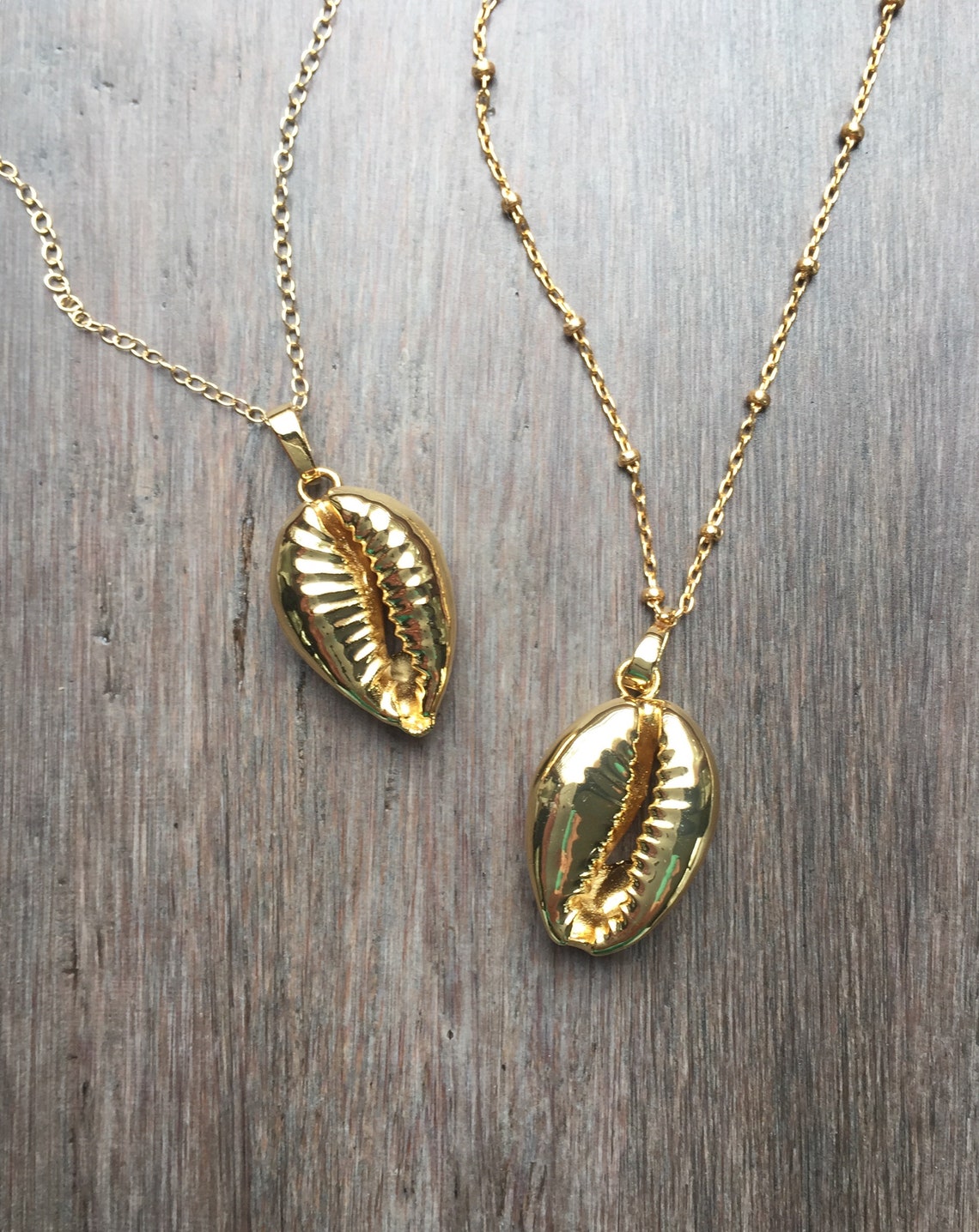 Gold Cowrie Shell Necklace Cowrie Necklace Gold Necklace | Etsy