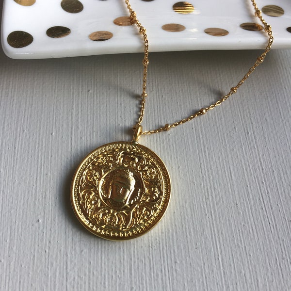 Gold Buddha Coin - Etsy