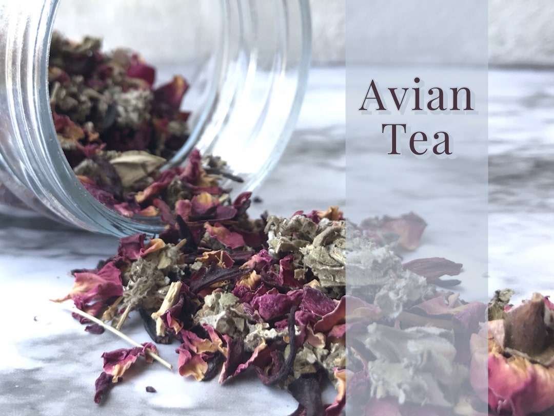 Avian Tea Rose, Red Raspberry Leaf, Hibiscus Flower Tea for Birds ...