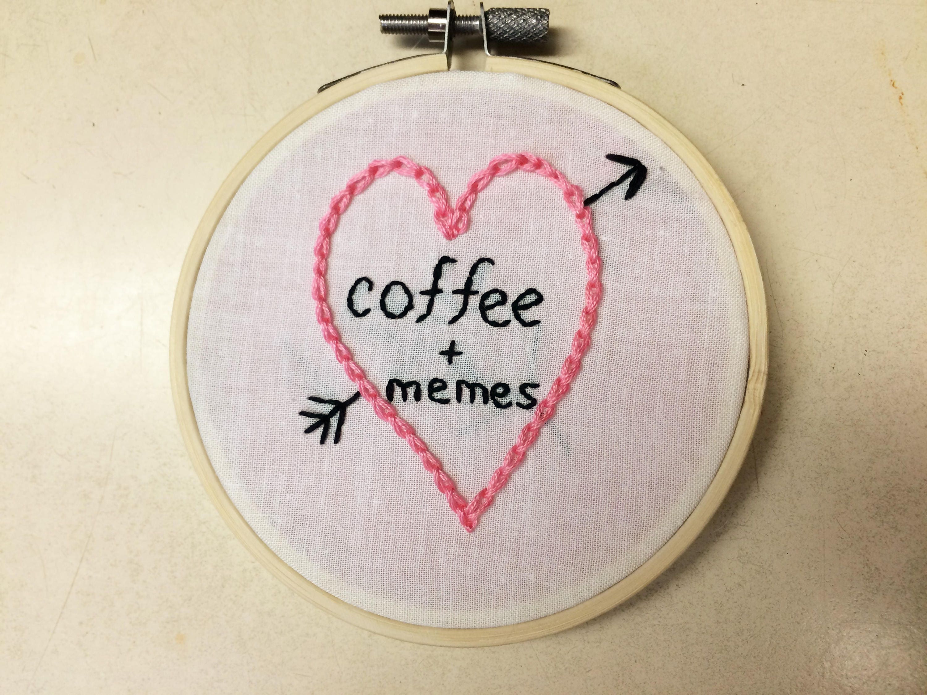Coffee & Memes 4 Embroidery - Etsy