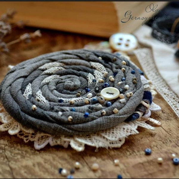 Embroidered Brooch - Etsy