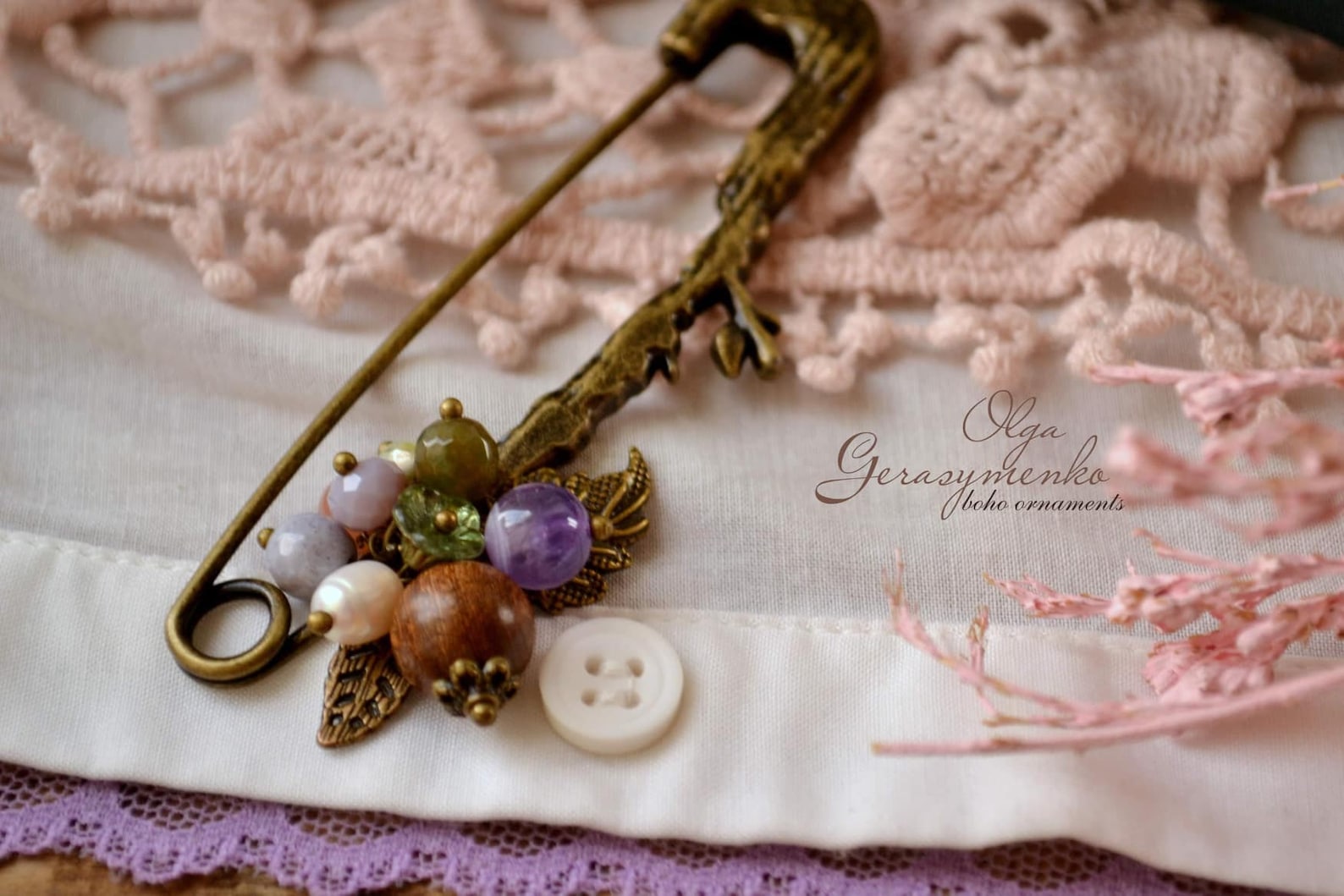 Safety pin sweater pin safety pin pendant decorative safety | Etsy