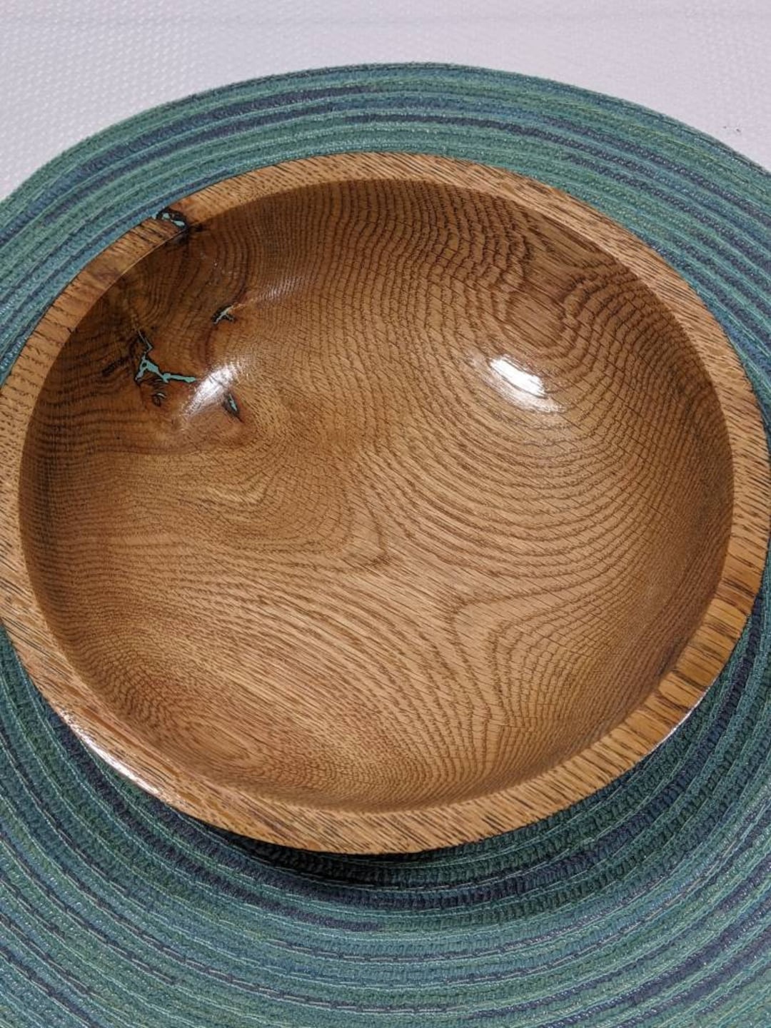 Handmade Wooden Oak Bowl, Ebonized - Etsy