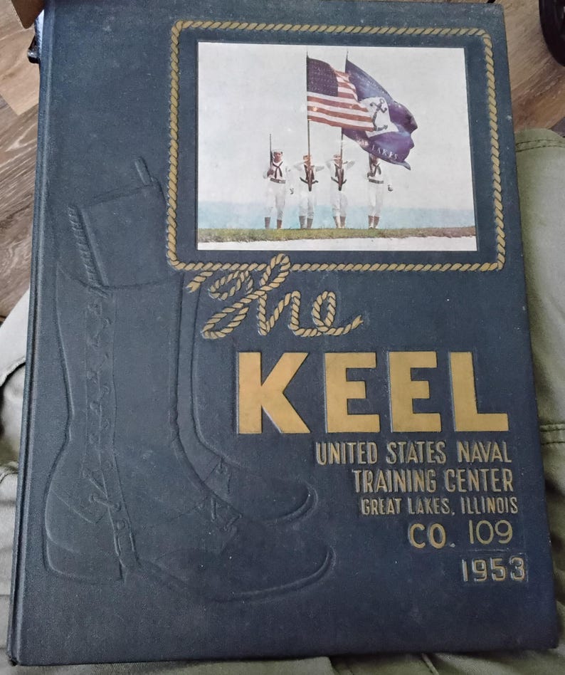 Vintage 1953 United States Naval Training Center Yearbook, " the Keel ...