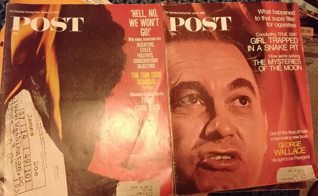 Two Vintage 1960s Post Magazines, Great Ads and Articles, Free Shipping ...