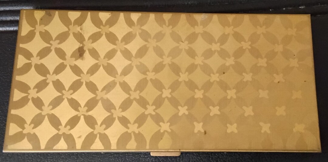 Vintage 50's Cigarette Case Bronze Color. Free Shipping - Etsy