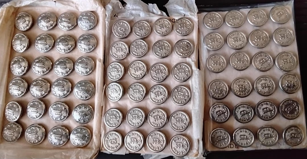 Vintage Made in England Police,law Enforcement Uniform Buttons, .mint ...