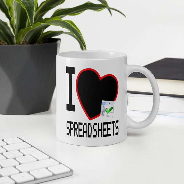 I Love Spreadsheet - Etsy UK
