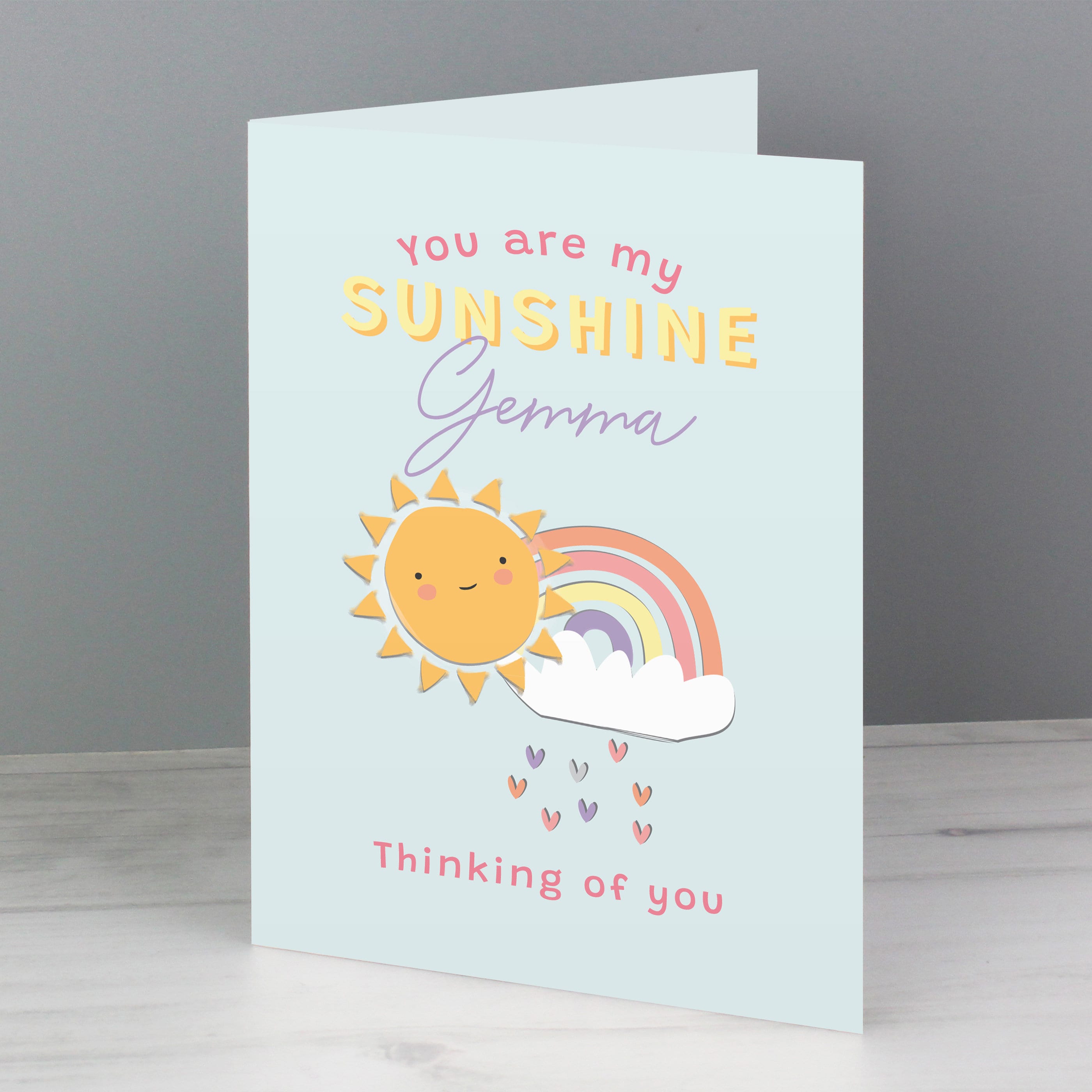 Personalised You Are My Sunshine Card Mothers Day - Etsy