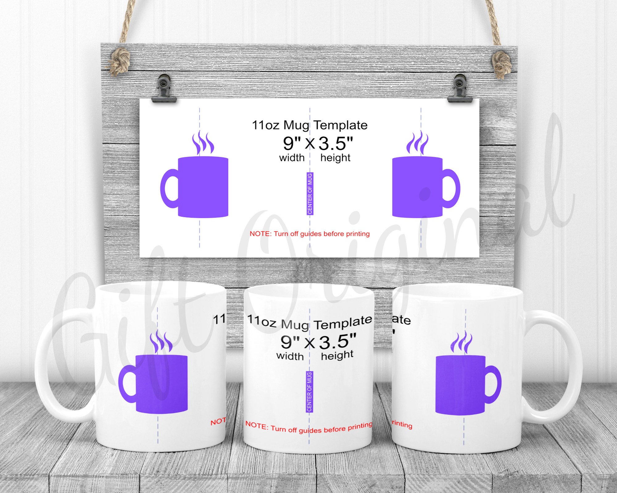 Mug Template For Sublimation