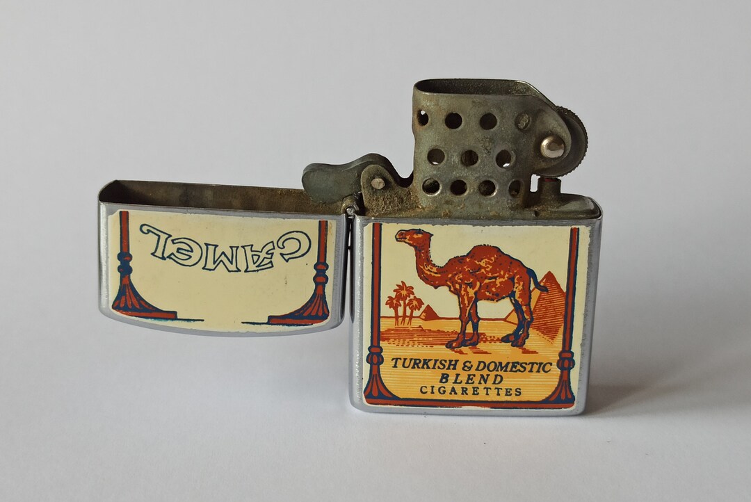 Beautiful Vintage Camel Advertising Petrol Lighter Great - Etsy