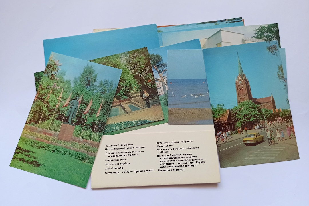 Palanga - 12pcs Vintage Postcards Set, 1981 - Etsy