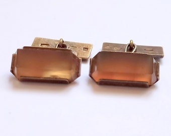 Soviet Vintage Cufflinks Sterling Silver 875 With Serpentine Stone ...