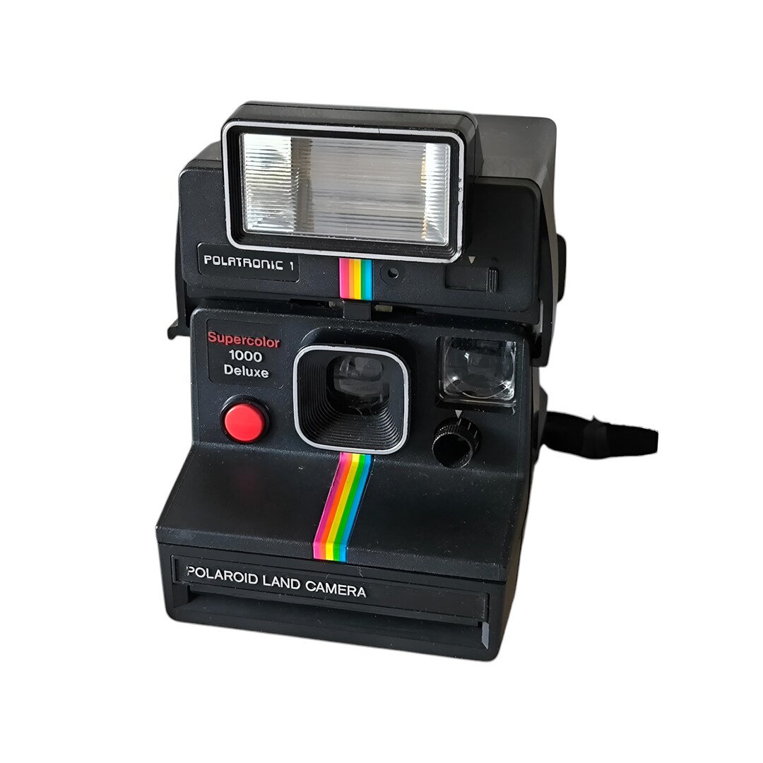 Rare!! Polaroid Land Camera Supercolor 1000 Deluxe With External Camera ...