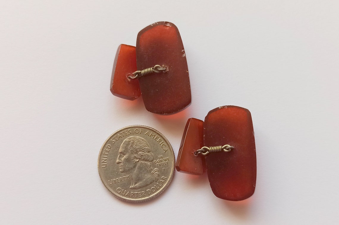 Beautiful Vintage Genuine Baltic Sea Amber Cufflinks Great - Etsy