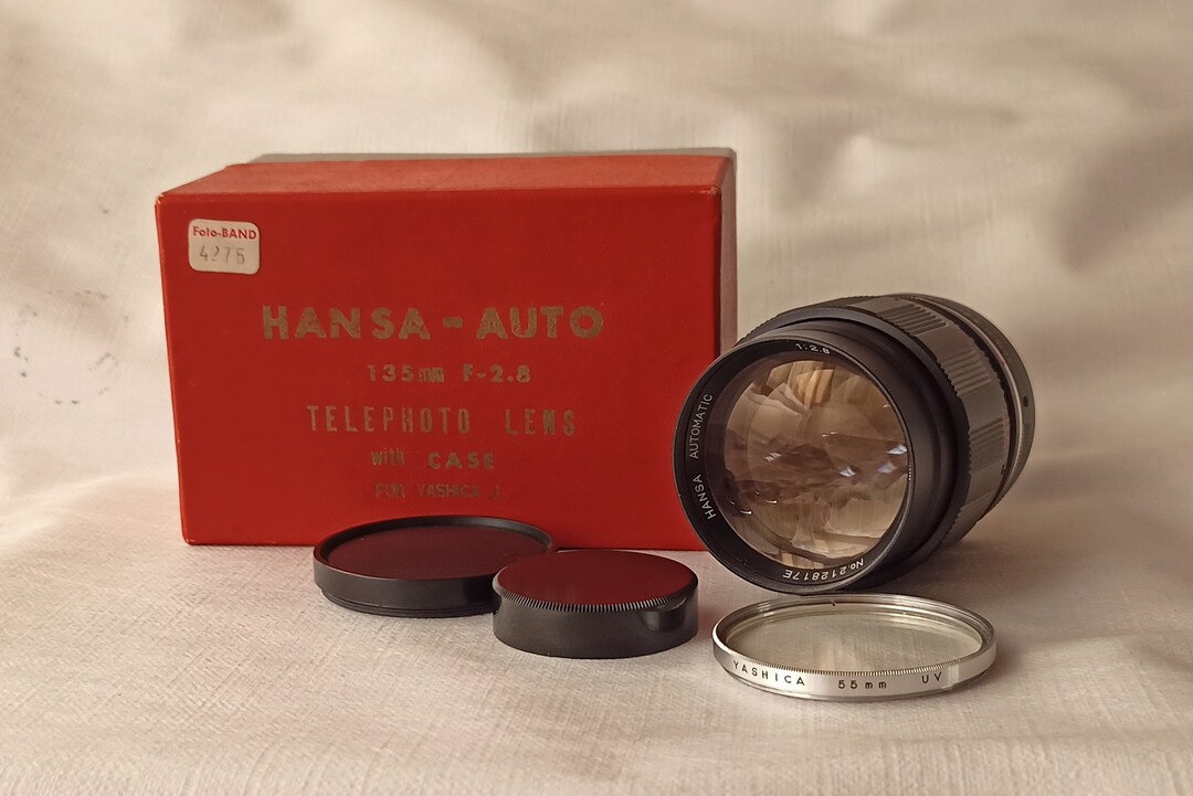 Hansa Automatic, 2.8/135mm Lens, M42 Mount, Box, Caps, Great Condition ...