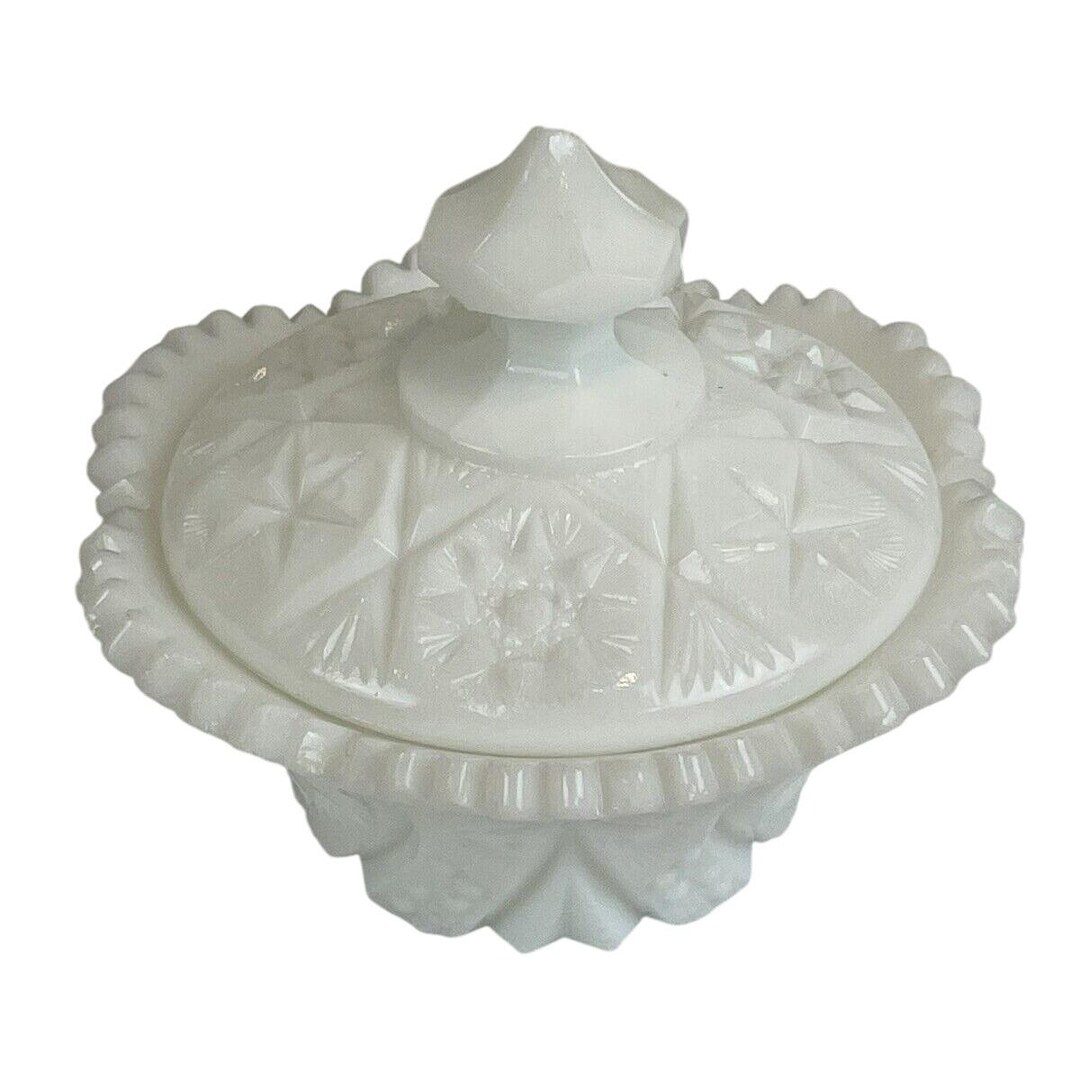 John Kemple Yutec Pattern Vintage White Milk Sugar Bowl With Lid - Etsy