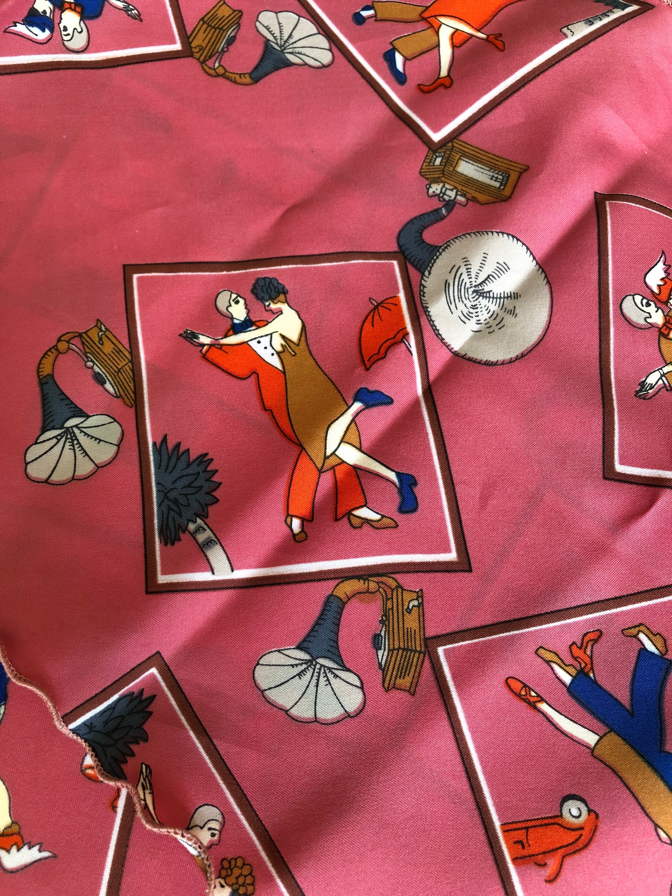 Vintage 1920s Style Flapper Girl Bawdy Risqué Dancers Pink Skinny Scarf ...