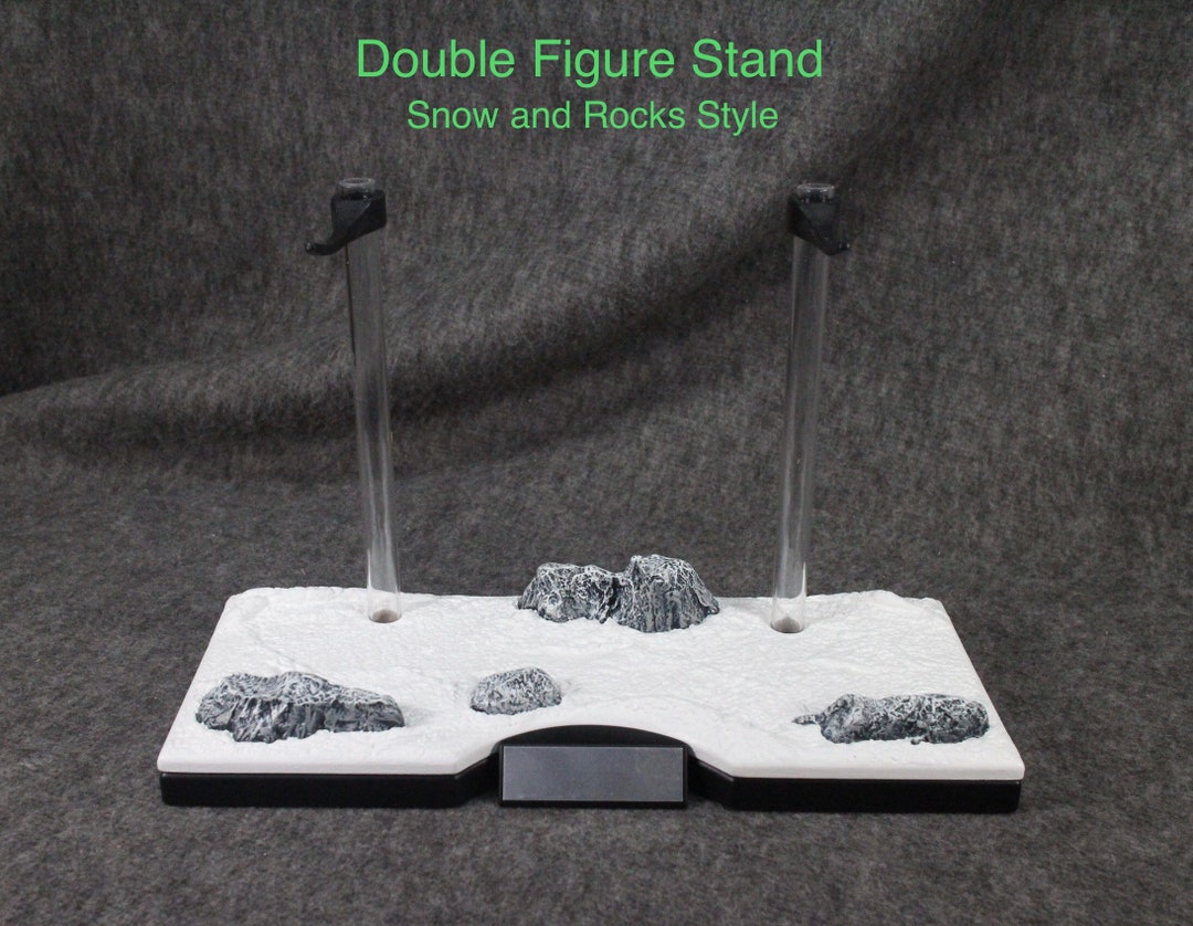 Display Stand for Two 1/6 Action Figures Snow and Rock Style - Etsy