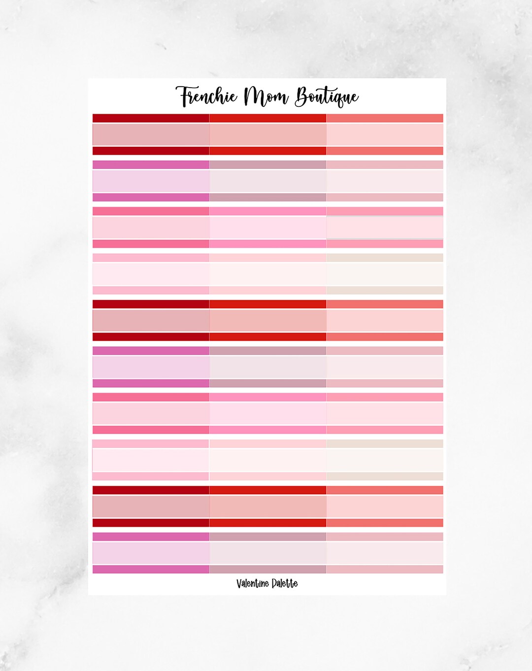 PRINTABLE // Multicolor Quarter Boxes // Printable PNG // Cut Line ...