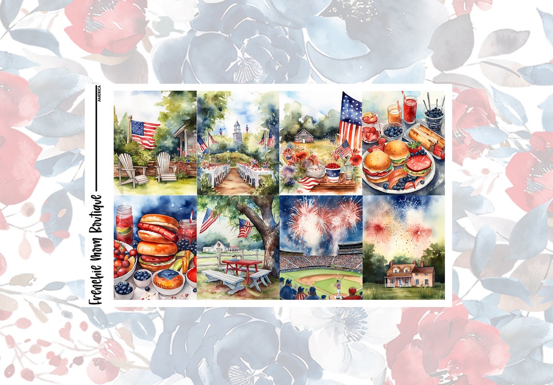 PRINTABLE // America // Printable Weekly Kit // Printable PNG // Cut ...