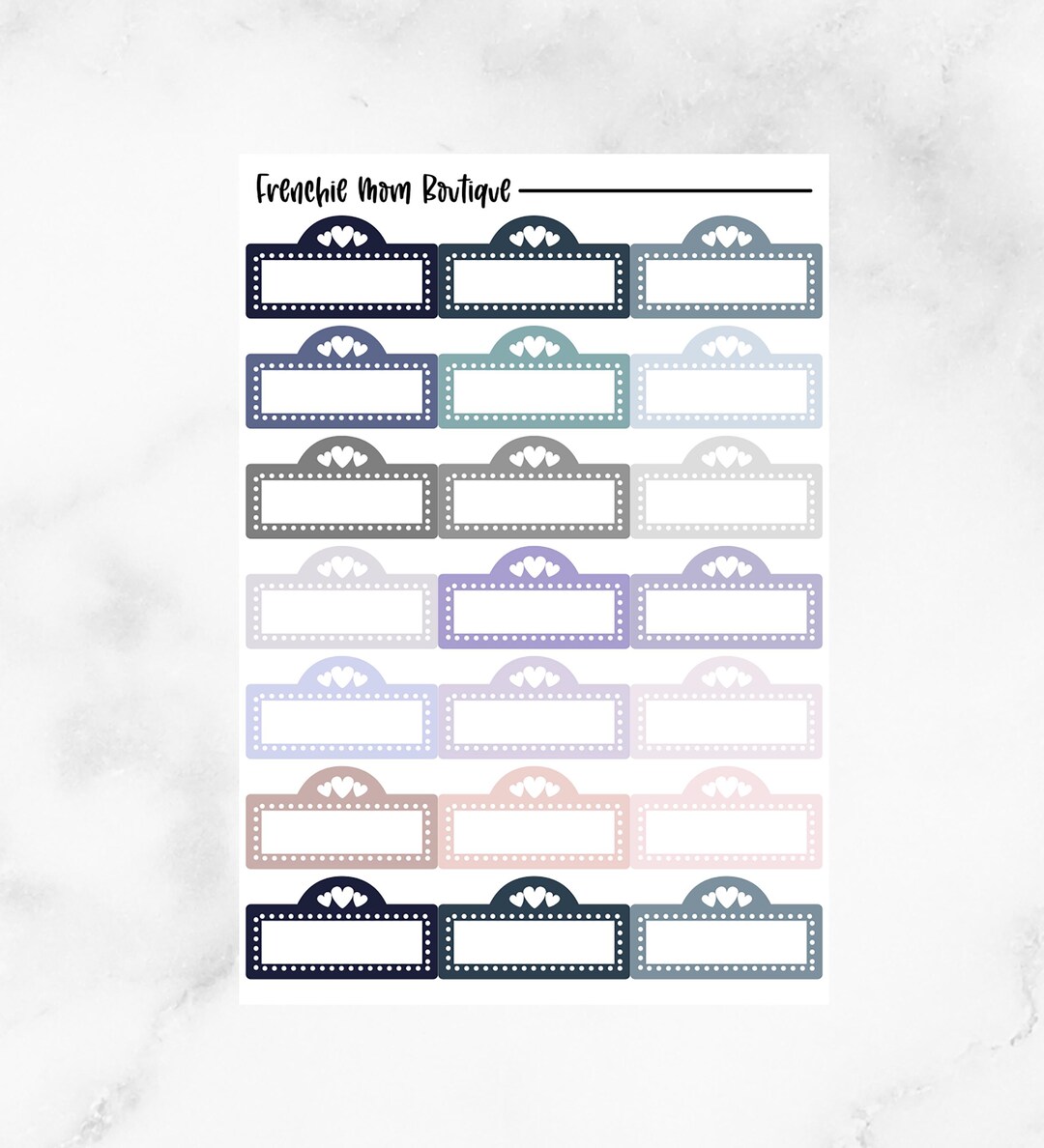 PRINTABLE // Multicolor Movie Marquee Labels // Printable PNG // Cut ...