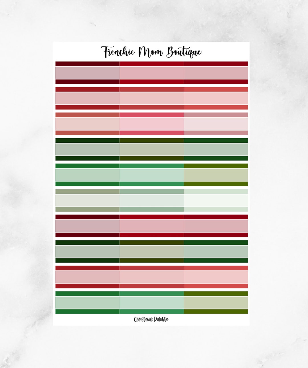 PRINTABLE // Multicolor Quarter Boxes // Printable PNG // Cut Line ...