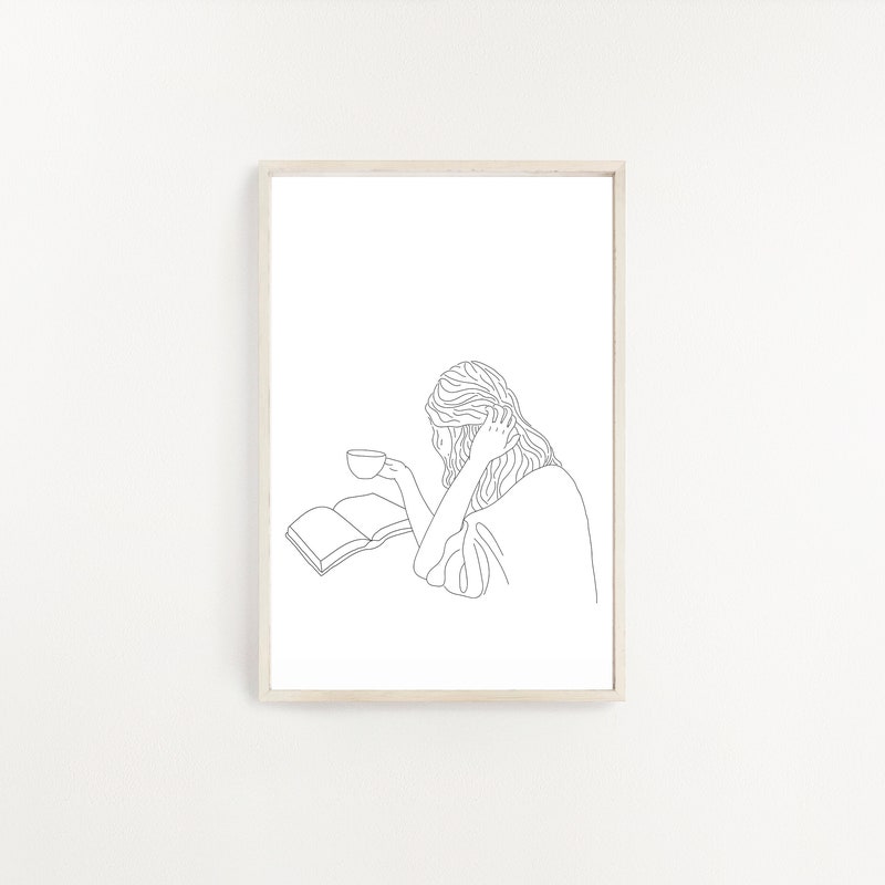 Woman Outline Art - Etsy