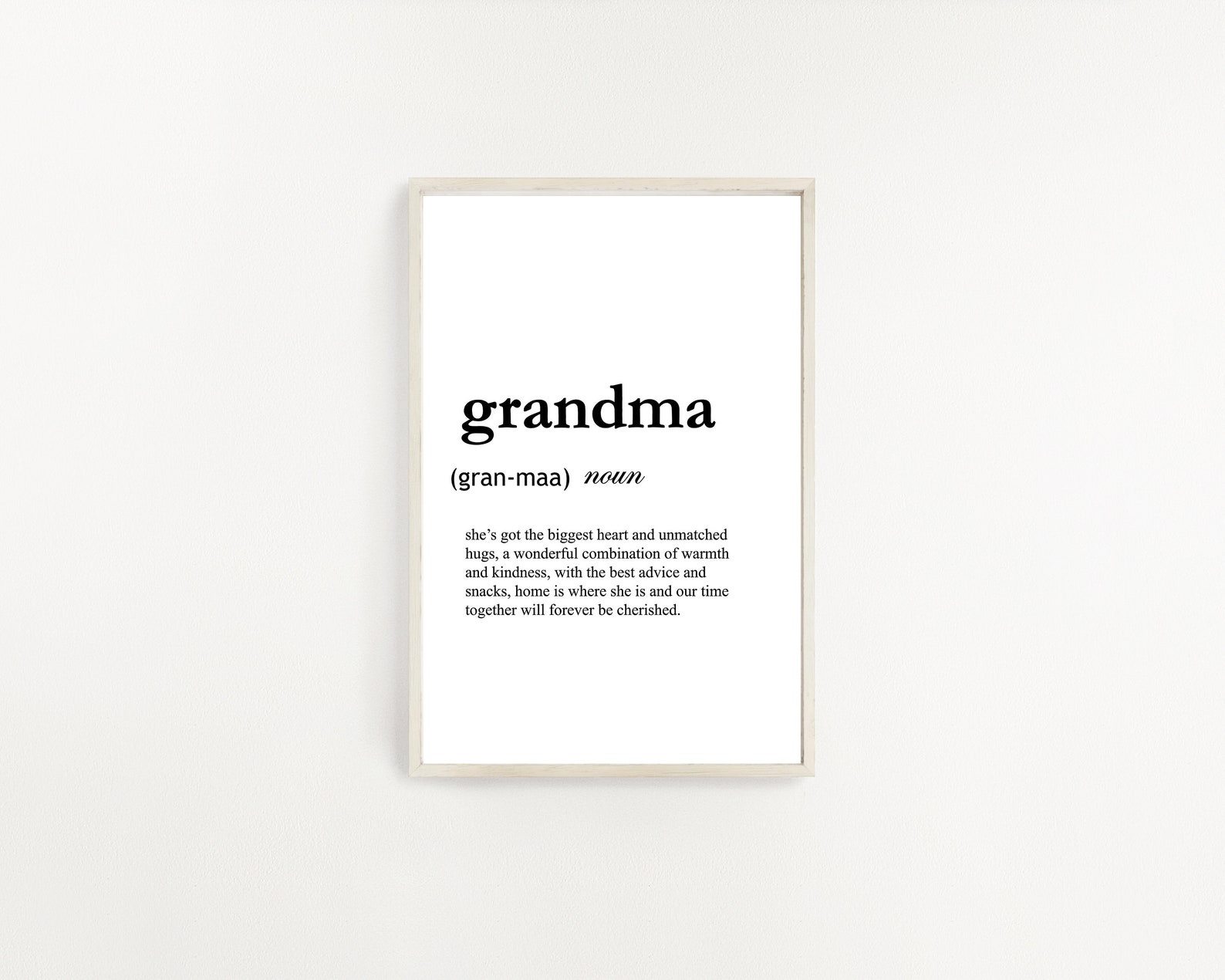 Grandma, Grandma Definition, Granny Print, Grandma Wall Art, Digital ...