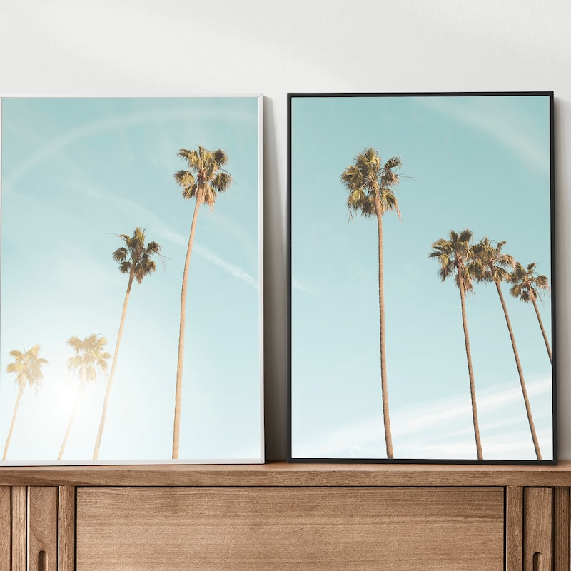 Palm Tree Poster - Etsy