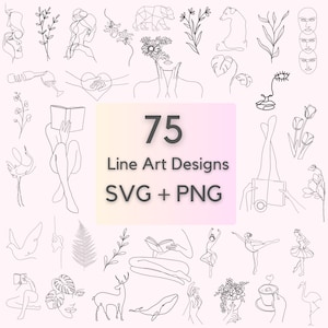 Woman Reading SVG Line Art SVG Cricut Minimalist SVG Flower Svgfloral ...