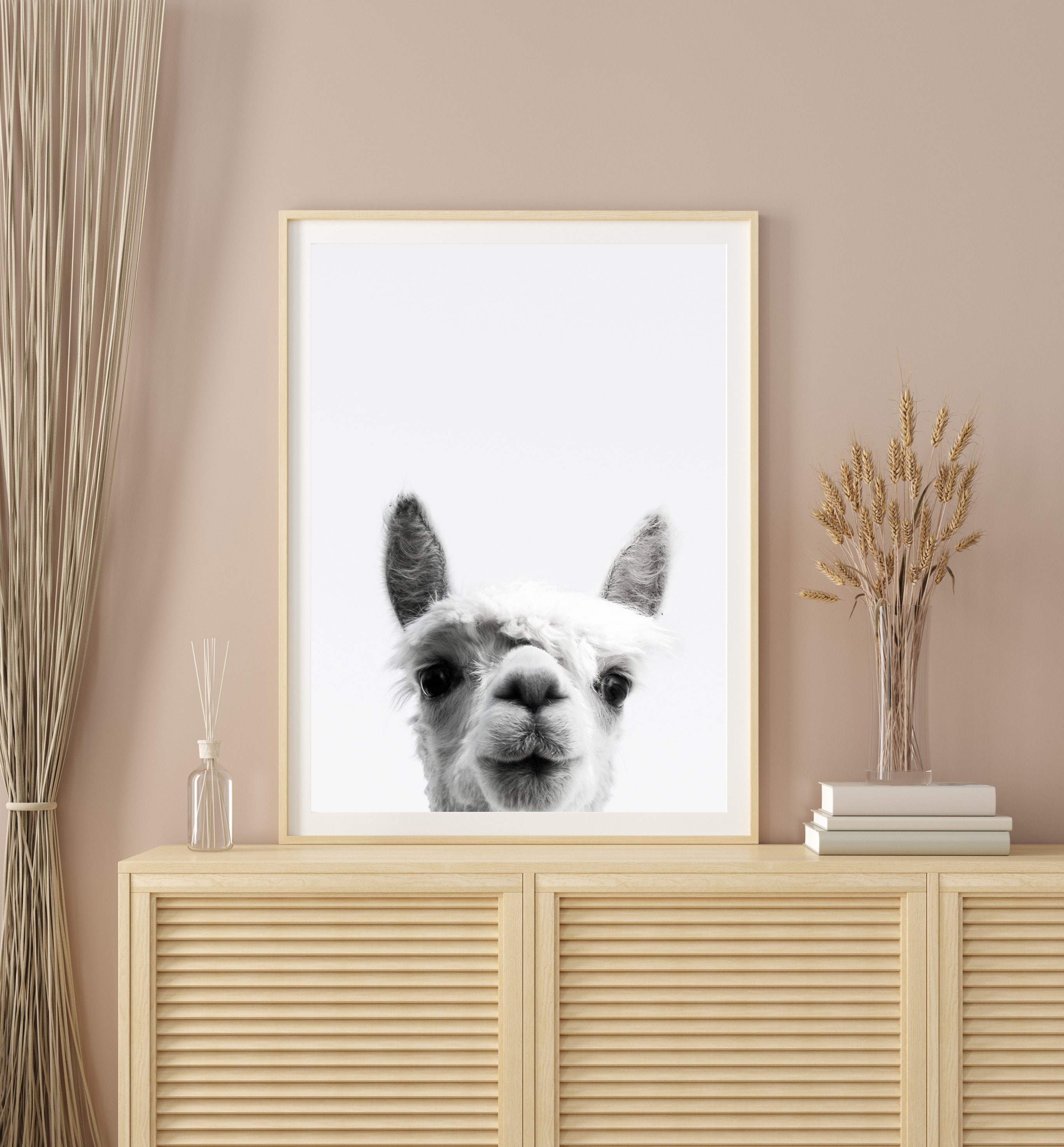 Alpaca Print, Alpaca Photo, Animal Print, Nursery Print, Woodlands ...