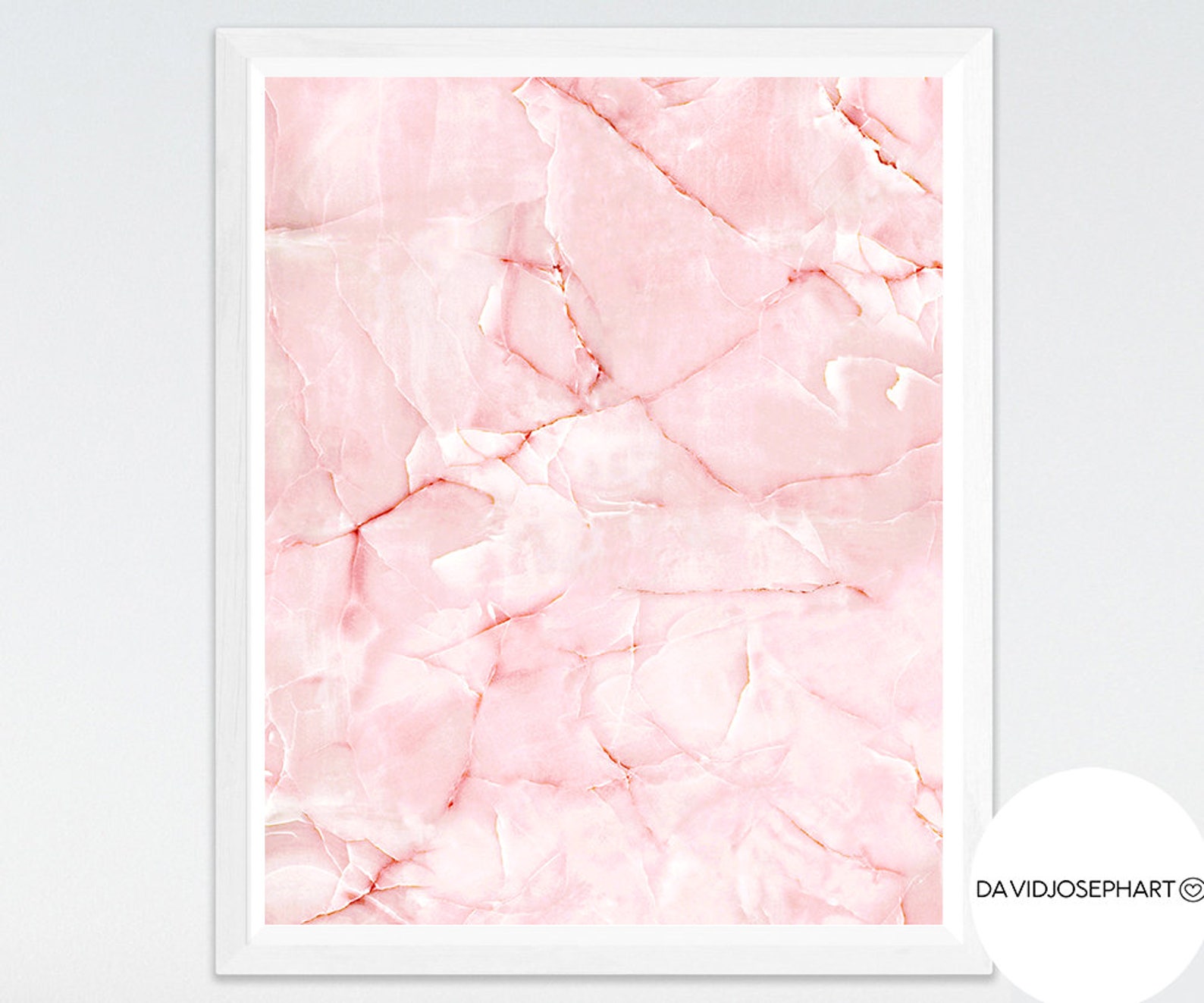 Pink Wall Art Pink Poster Marble Print Marble Wall Art - Etsy
