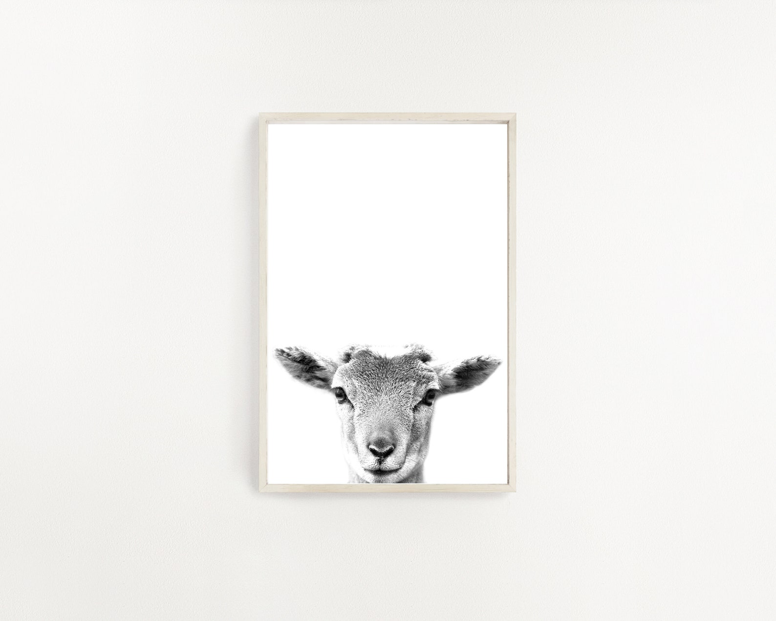 Goat Print Goat Wall Art Goat Printable Modern Minimalist - Etsy
