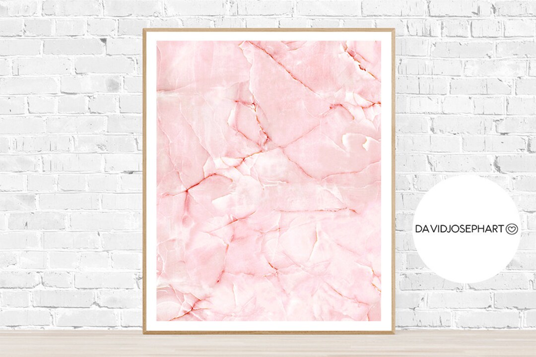 Pink Wall Art, Pink Poster, Marble Print, Marble Wall Art, Pink Marble ...