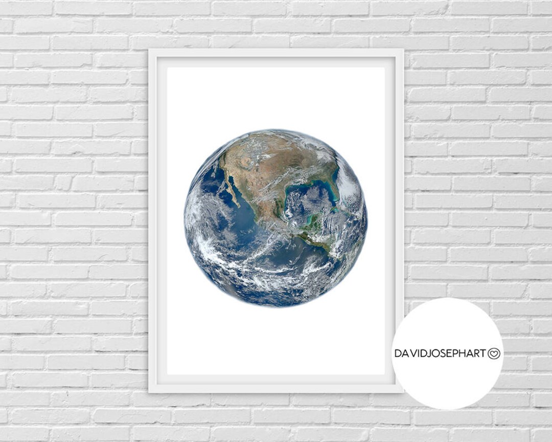 Earth Print, Planet Print, Earth Wall Art, Earth Photo, Universe Print ...