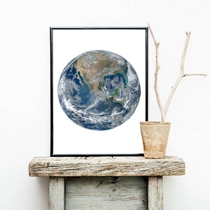 Earth Print, Planet Print, Earth Wall Art, Earth Photo, Universe Print ...