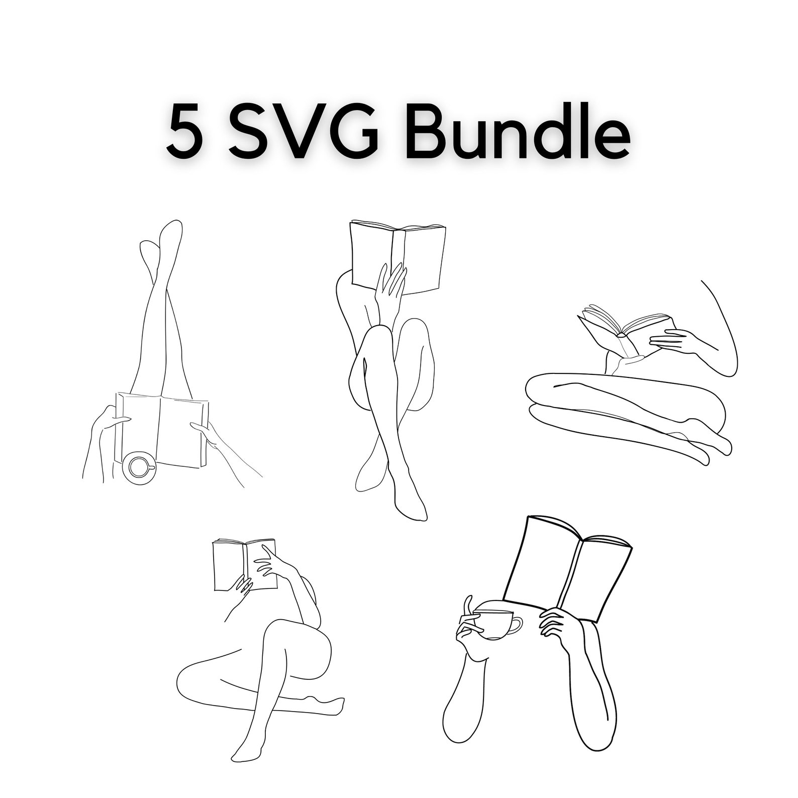 SVG Bundle Vector Line Art Crochet Outline Knitting SVG File Cricut ...