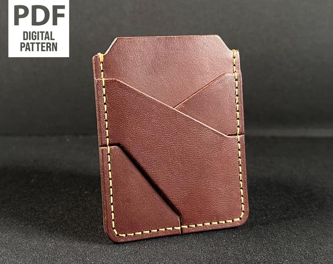 Leather Wallet Pattern - Minimalist Wallet PDF - Leather Pattern ...