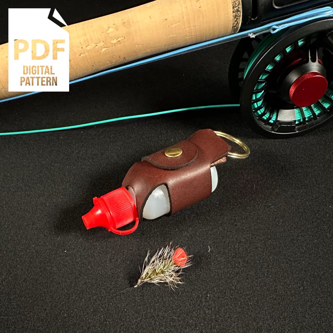Leather Fly Fishing Floatant Keychain, PDF Digital Download, Beginner ...