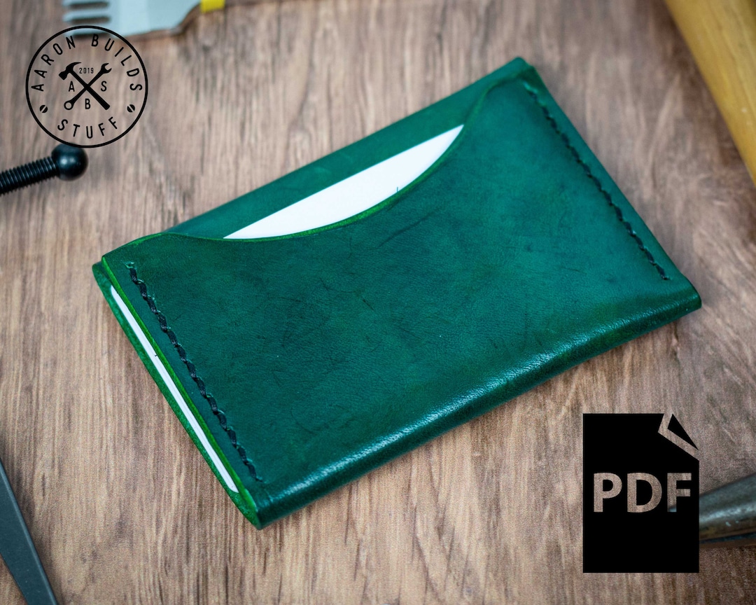 Simple Leather Minimalist Wallet Pattern, PDF Digital Download ...
