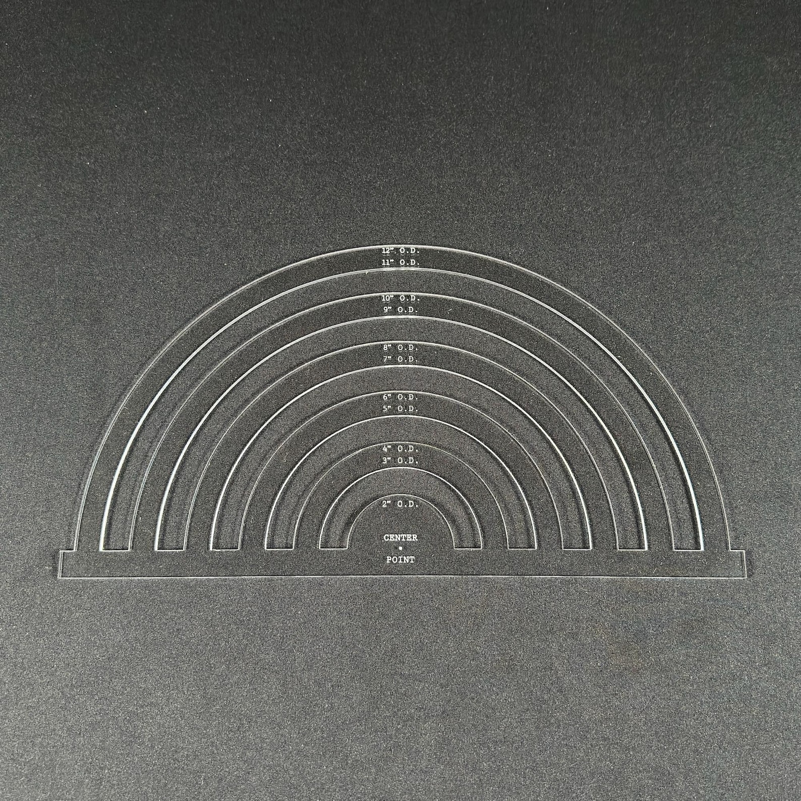 Acrylic Half Circle Template, Sewing Pattern, Leather Pattern, DIY ...