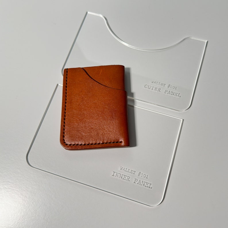 Acrylic Template, Leather Minimalist Wallet, Pattern, Beginner DIY ...